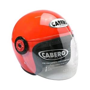 Jual HELM HALF FACE POLOS UKURAN L CABERG HELM FRONT LOGO SIZE L RED ...