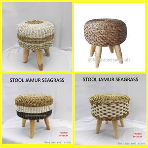 Jual Kursi anyaman stool jamur seagrass Kaki Lancip Diameter 42 Tinggi ...