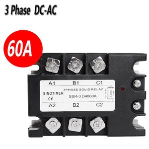 Jual SINOTIMER D4860A 3 Phase Solid State Relay SSR 60A DC-AC ...