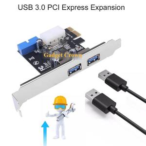 Jual USB 3.0 2 port with Header PCIe x1 Card NETLINE - Jakarta Pusat - Gadget Crown | Tokopedia