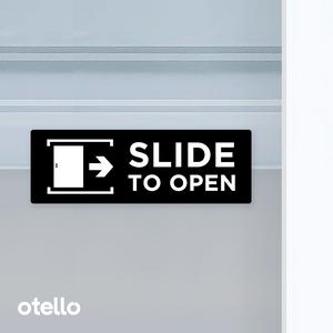 Jual Otello - Sign Slide to Open Signage Board Label Akrilik Pintu ...