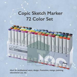 Jual Copic Sketch Marker Set 72 Set A B C D E Spidol Gambar Mewarnai ...