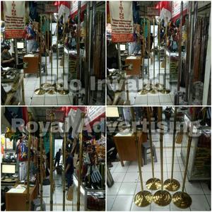 Jual Tiang Bendera Ruangan atau Tiang Bendera Pataka bahan Kuningan ...