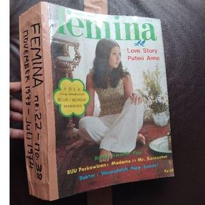 Jual majalah jadul majalah bundel FEMINA edisi november 1973-juli 1974 ...