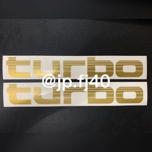 Jual Sticker TURBO gold toyota LC VX VXR 80 KW - Jakarta Timur - Istana ...