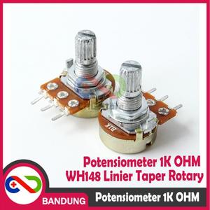Jual POTENSIO POTENSIOMETER 1K 1KOHM WH148 LINIER TAPER ROTARY - Kota ...
