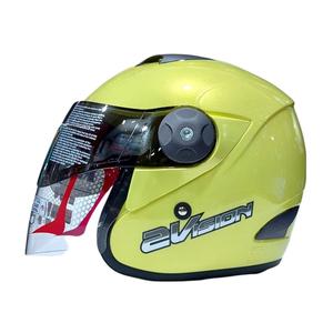 Jual Helm KYT 2 Vision Kuning Lemon Glossy Original Half Face - KOSONG ...