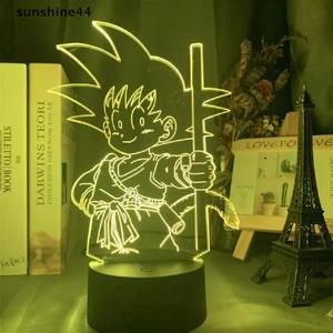 Jual 3D Illusion LED USB Lamp Goku Figure Night light 7 Color Home ...