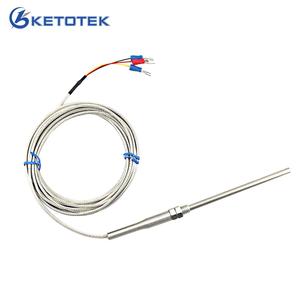 Jual New Pt100 Probe 2M Rtd Cable Stainless Probe 100Mm 3 Wires OtiPro ...