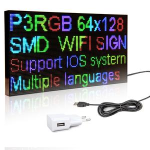 Jual Led Open Sign WiFi Portable Neon Sign Board Programmable OSImport ...