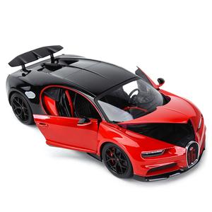 Jual Miniatur Mobil Bugatti Chiron Skala 1: 18 Warna Merah + Hitam ...