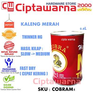 Jual THINNER COBRA MERAH DAN HITAM 1LITER PALEMBANG - HITAM 1 LITER ...