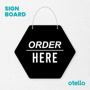 Jual Otello Signage Order Here Tegak Signage Board Acrylic Papan ...