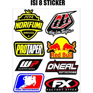 Jual Sticker pack logo sticker sponsor trail klx sticker sponsor helm ...