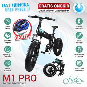 Jual Sepeda Listrik Fiido M1 PRO e-BIKE Fat Tires 250W Motor 7 Speeds ...