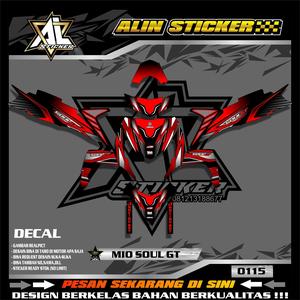 Jual 0191 Decal Sticker Custom Mio Soul Gt Desain Full Body Desain ...