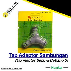 Jual SAMBUNGAN SELANG KONEKTOR SELANG AIR NANKAI 3 WAY HOSE COUPLING ...