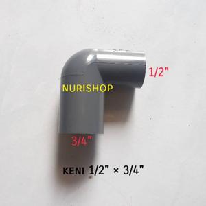 Jual Reducing Elbow 1/2" x 3/4"/ verlop knee/ keni/ knie/ reducer kenie ...