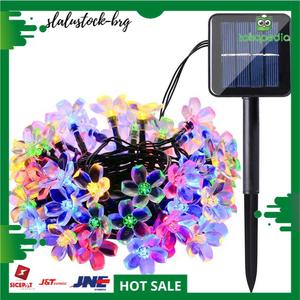 Jual Lampu Hias Dekorasi taman motif bunga 50 LED 7 Meter with Solar ...