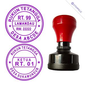 Jual Stempel RT / RW Custom / Flash /Warna - Custom, Ungu - Kab. Kendal ...