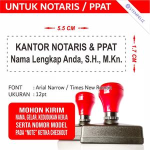 Jual Stempel Tanda Terima Notaris / PPAT - Merah - Kab. Kendal ...