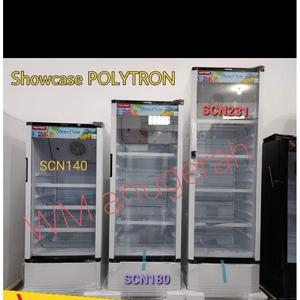 Jual Lemari pendingin minuman / SHOWCASE POLYTRON rak 3, uk.kecil seda ...