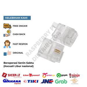 Jual KONEKTOR TELEPON RJ11 RJ-11 6P2C TELEPHONE MODULAR PLUG 2 PIN ...