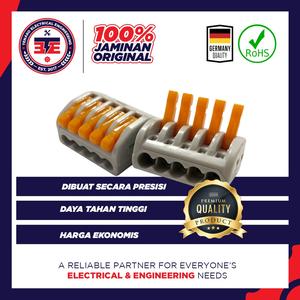 Jual WAGO Model PCT-215 Connector 5 Wire Compact Terminal Block Lever ...