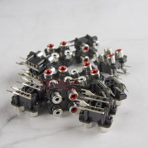 Jual Soket RCA Socket 2x2 2way 4Pin Tancap Bell PCB SKUCODE 1100 ...