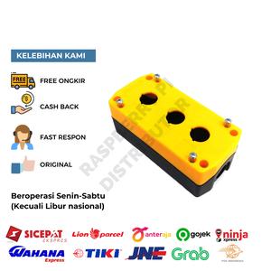 Jual BOX PUSH BUTTON 22MM (KUNING) 3 HOLE BX3-22 K - Jakarta Barat ...