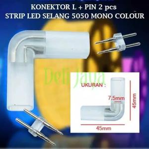 Jual Konektor / Penyambung L siku Strip Led AC SMD5050 SKUCODE 3489 ...