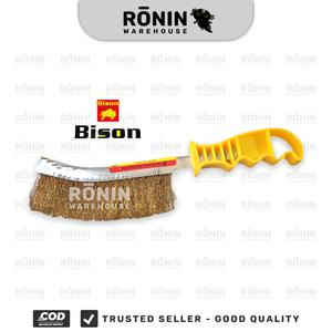 Jual BISON Sikat Kawat Sisir Kuningan Wire Brush Besi Baja Gagang PVC ...