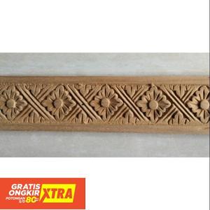 Jual Lis ukir tambang ornamen kayu jati ukiran halus model BATIK Halus ...