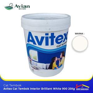 Jual Avitex Cat Tembok Interior Brilliant White 900 25Kg - Kota ...