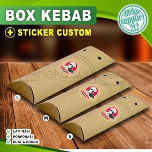 Jual Paket Combo Box Kotak Dus KEBAB + Stiker Logo Custom - Large ...