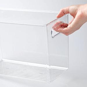 Promo mDesign Slim Plastic Storage Container Bin Box - Clear Cicil 0% ...