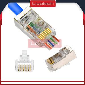 Jual MEJEC Connector RJ45 Cat6 Pass Thru Jack Konektor Anti Gagal RJ-45 ...