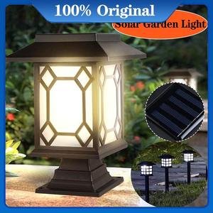Jual Lampu taman Solar panel Pagar Taman 5 LED Model Minimalis Besar ...