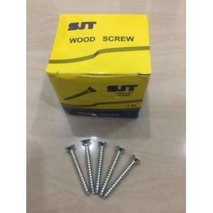 Jual Per Kotak Kayu Skrup 8 x 1 1/2 Sekrup Baut Cacing Wood Screw 8x1 ...
