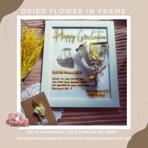Jual Kado Wisuda Unik Kekinian Frame Kaca Happy Graduation Flower In ...