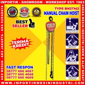 Jual Alat Angkut Katrol Kerekan Manual Takel 2 Ton x 3 meter Chain Hoist - Jakarta Utara ...