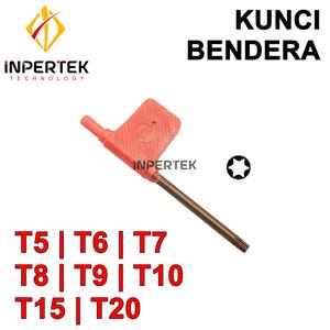 Promo Kunci Bendera T8 Bintang Screw Holder Bubut Facemill Milling T 8 ...