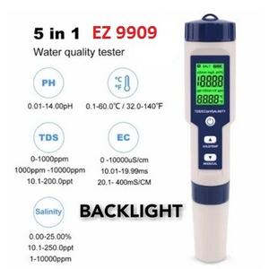 Jual EZ-9909 5 in 1 Salinity TDS EC Temperature PH Meter Water EZ 9909 - Jakarta Selatan ...