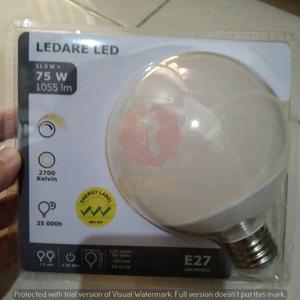 Jual Bohlam LED E 27 11.5 W bulat besar D 95 mm bulb lamp 1055 lumens ...