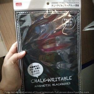 Jual Daiso magnetic blackboard chalk writable papan tempel magnet kapur ...