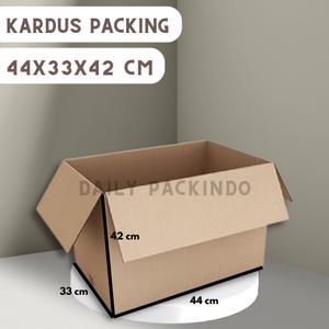Promo KARDUS PACKING UKURAN 44X33X42 CM BOX PACKAGING DUS BESAR B FLUTE ...
