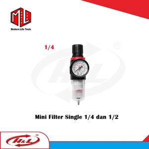Jual Mini Filter Air Single Regulator Kompresor Angin ( 1/4" & 1/2 ...
