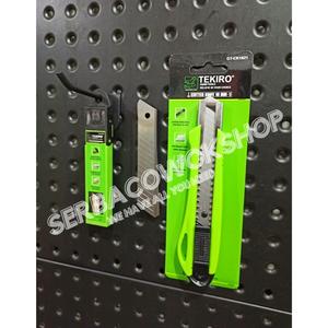 Jual Tekiro Paket Cutter Knife 18 mm-1 + 1 Pak Isi Cutter Tekiro 10 ...