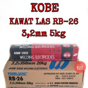 Jual Kawat Las listrik KOBE RB-26 3.2mm AWS E6013 - Jakarta Selatan - UD Komin | Tokopedia