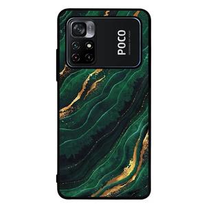 Jual Casing Custom Poco M4 Pro Emerald green and gold marble STSO0026 ...